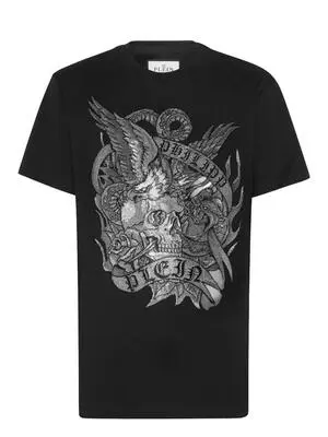 Philipp Plein Ss Tattoo Print T-shirt - Black