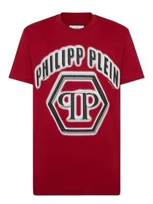 Philipp Plein Logo-print Cotton T-shirt Red