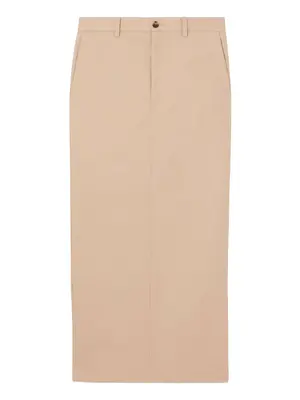 Wardrobe.NYC WARDROBE.NYC Cotton-Drill Maxi Skirt Beige