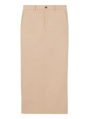 Wardrobe.NYC Cotton-drill Maxi Skirt - Neutrals