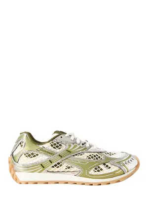 BOTTEGA  VENETA Bottega Veneta Orbit Metallic Sneakers Off-white