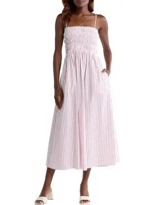 PISTOLA Pistola Bianca Maxi Sundress Ruby Stripe