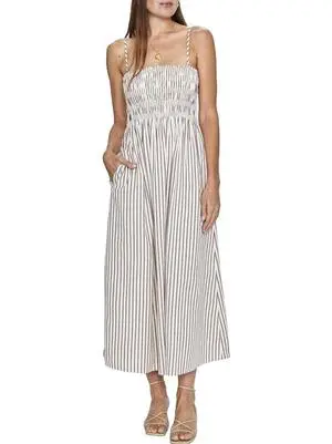 PISTOLA Bianca Maxi Sundress - Tiramisu Stripe