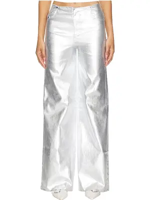 LOVERS AND FRIENDS Naomi Metallic Pant - Silver