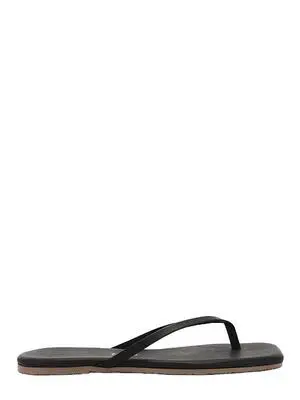Tkees Lily Square Toe Flip Flop - Black