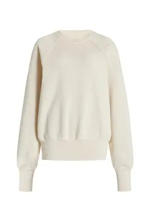 LES TIEN Linda Classic Raglan-Sleeve Cotton Sweatshirt