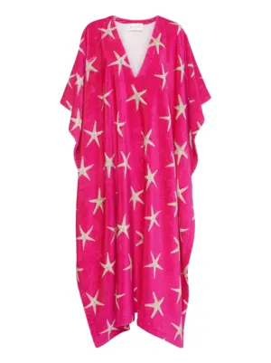 Valentino Garavani Printed Cotton Kaftan - Pink