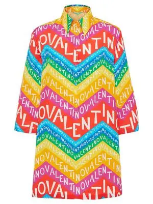 Valentino Garavani Logo Shirt Dress - Multicoloured