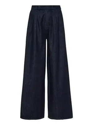 THE FRANKIE SHOP Nolan High-rise Wide-leg Jeans - Blue