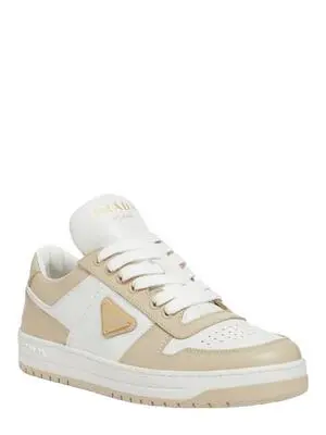 Prada Downtown Low-top Sneakers - Bianco/ Deserto