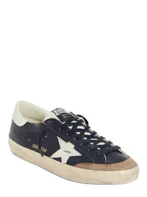 GOLDEN GOOSE Super-star Low-top Sneakers - Dark Blue/white/tabacco