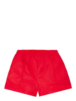 Staud Taurus Paneled Shell Shorts Red