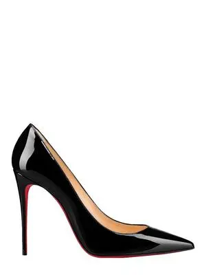 CHRISTIAN LOUBOUTIN Kate 100mm Patent Leather Pumps - Black