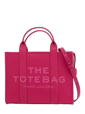 Marc Jacobs The Leather Medium Tote Bag Fuchsia