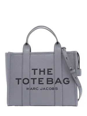 Marc Jacobs The Leather Medium Tote Bag Grey
