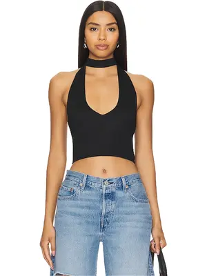 Superdown Jessalyn Halter Top - Black