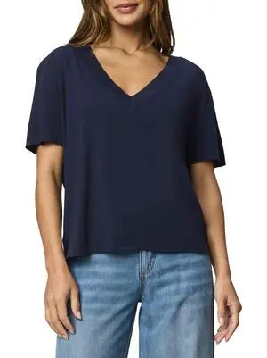 Splendid Kacey V-Neck T-Shirt Navy