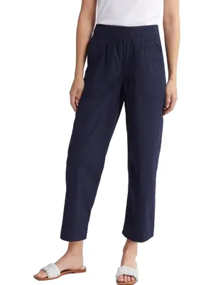 Wit & Wisdom Relaxed Straight Leg Pants Navy