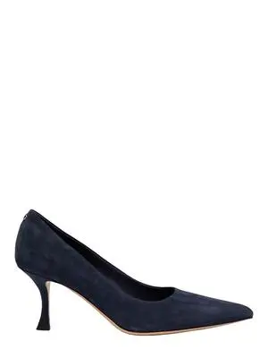 FERRAGAMO Elydea 70mm Suede Pumps - Blue
