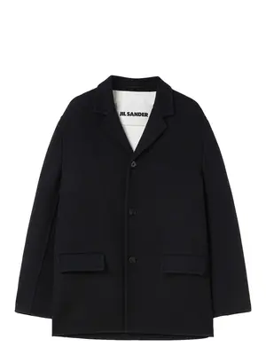 JIL SANDER Deconstructed Wool Jacket - Black