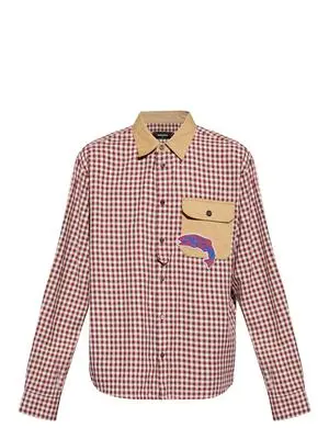 Dsquared2 Plaid-check Pattern Cotton Shirt - Red