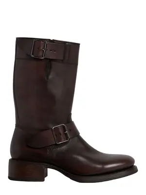 Dsquared2 Harley Leather Boots - Brown