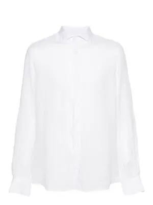 Peserico Long-sleeve Linen Shirt - White