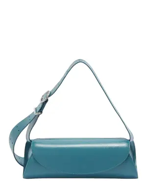 JIL SANDER Small Cannolo Shoulder Bag - Blue