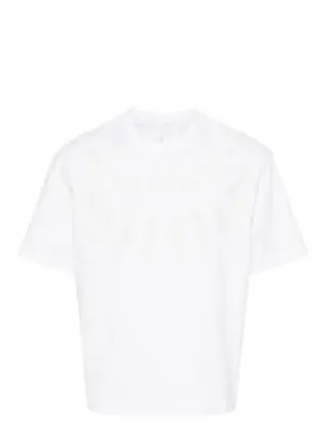 Neil Barrett Thunderbolt-print Cotton T-shirt - White