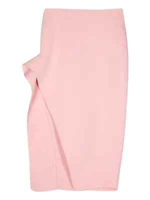 Maticevski Draped Detailing Midi Skirt - Pink