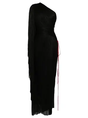 MARIA LUCIA HOHAN Draped One-shoulder Maxi Dress - Black