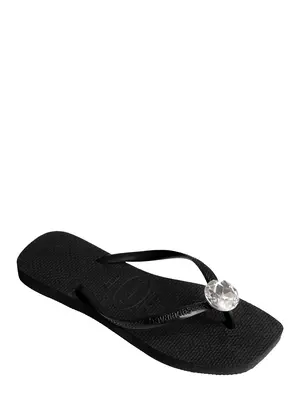 Havaianas Havaianas Slim Pointed Toe Flip Flop Black