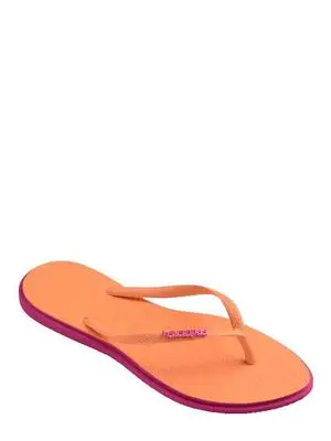 Havaianas Havaianas Slim Pointed Toe Flip Flop Rose Gum
