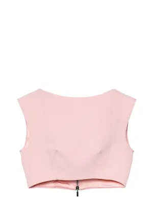 Maticevski Cap-sleeve Cropped Top - Pink