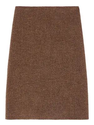 JIL SANDER A-line Midi Skirt - Brown