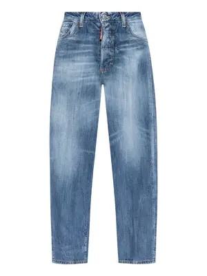 Dsquared2 Logo Patch Jeans - Blue