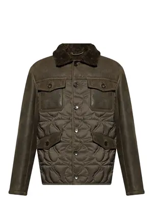 Etro Multi-pocket Sheepskin Jacket - Green