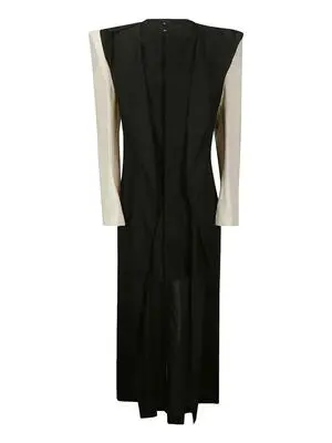 Yohji Yamamoto Layered Midi Dress - Black