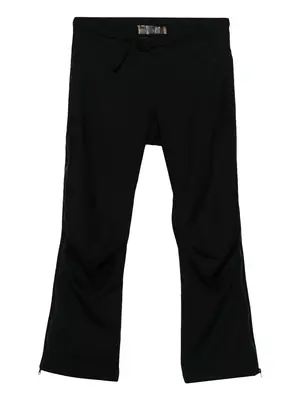GR10K Belted Straight-leg Trousers - Black
