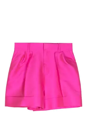 Dice Kayek Satin-finish Mini Shorts - Pink