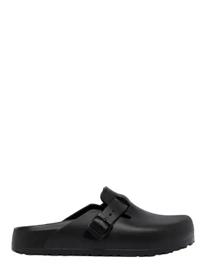 BIRKENSTOCK Boston Leather Clogs - Black