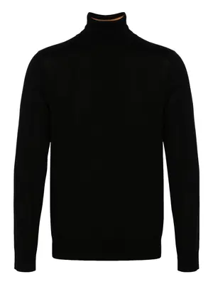 Paul Smith Roll-neck Merino Jumper - Black