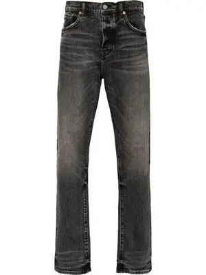 PURPLE BRAND Distressed Slim-fit Jeans - Black
