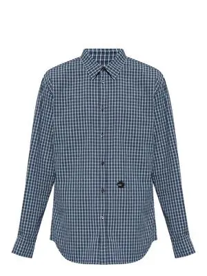 Dsquared2 Logo-patch Plaid Cotton Shirt - Blue