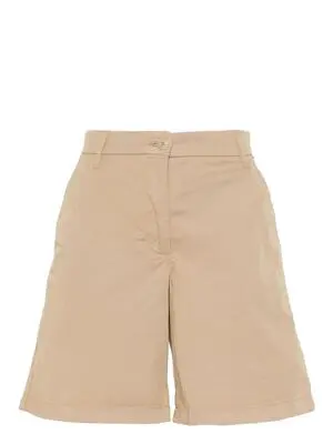 Tommy Hilfiger Logo-embroidered Bermuda Shorts - Neutrals