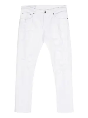 DONDUP Distressed Skinny Jeans - White