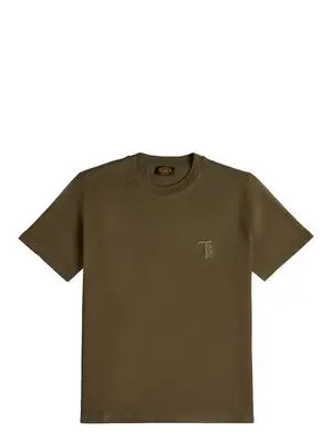 TOD'S Leo Cotton T-shirt - Green