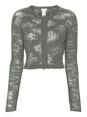 ACNE STUDIOS Ribbed Semi-Sheer Cardigan