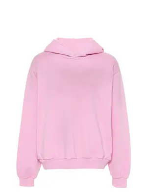 Acne Studios Logo-print Distressed Hoodie - Pink
