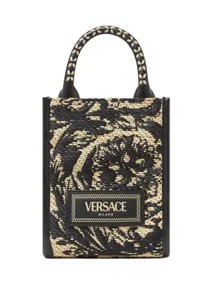 Versace Mini Barocco Athena Tote Bag - Black